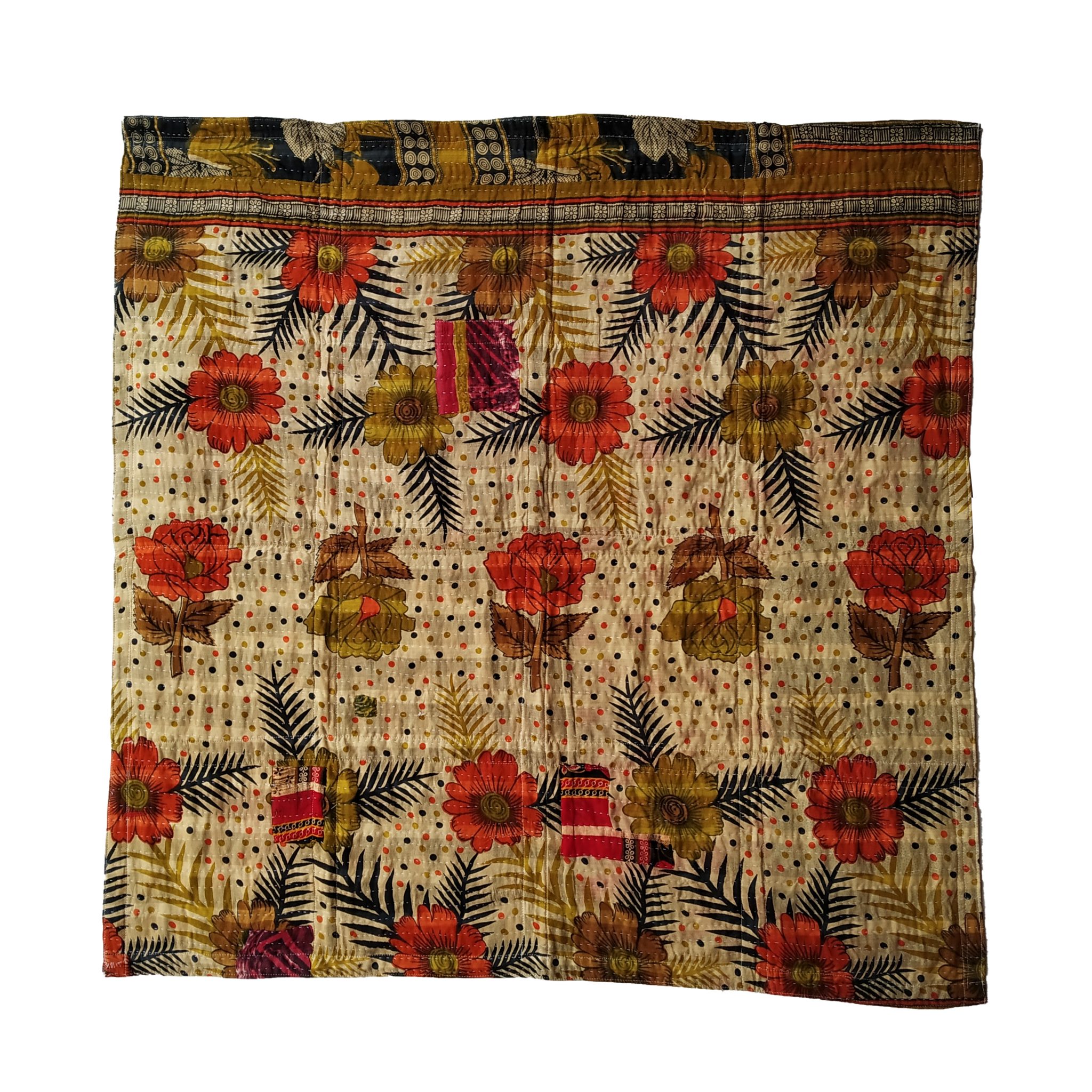 Baby Kantha Throw Book Pattern - Vintage Kantha Quilts, Throw Blankets ...